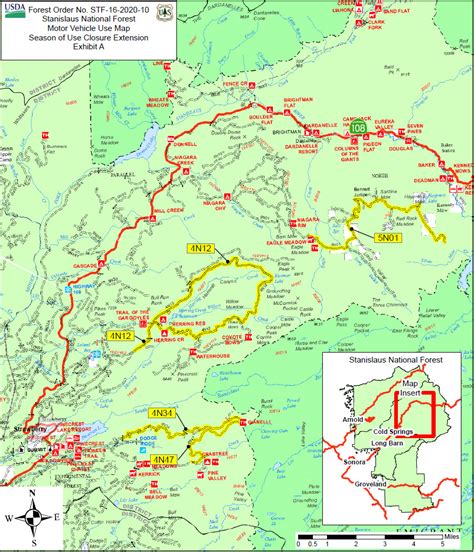 Stanislaus National Forest Revises Forest Order Removes Some And Extends