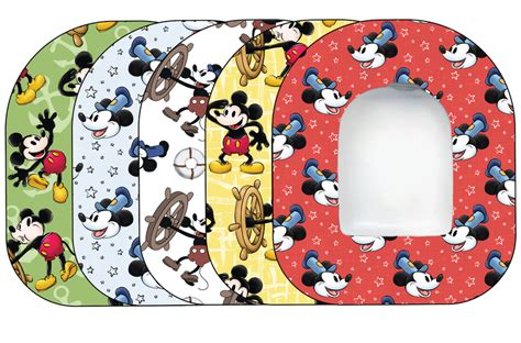 Glucomart Omnipod Adhesive Patches 5 Steamboat Willie