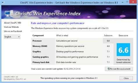 How To Get Windows Experience Index In Windows Performance Rating