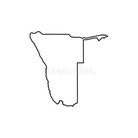 Namibia Map Icon Stock Vector Illustration Of Design 329065605
