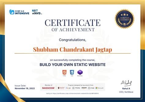 Shubham Jagtap On Linkedin Nxtwave Nxtwaveccbp Webdevelopment Lifelonglearner Codingjourney
