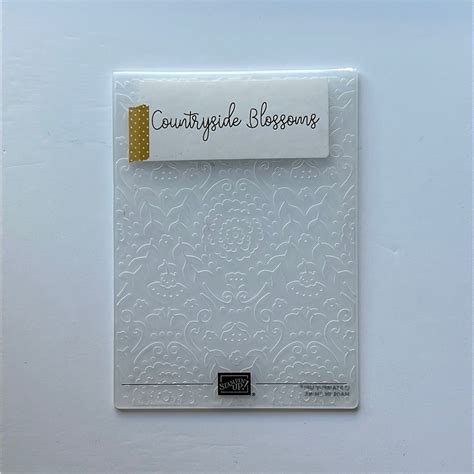 Countryside Blossoms Embossing Folder Retired Embossing Folder Sta Kylies Store