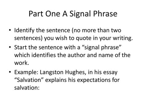Citing A Quotation And Documentation 2 Ppt