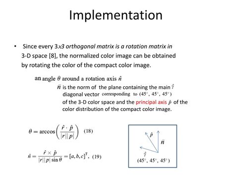 Ppt Using Eigencolor Normalization For Illumination Invariant Color