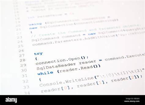 Code Of Php Language On White Background Stock Photo Alamy