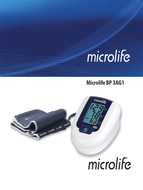 Microlife BP 3AG1 | PDF