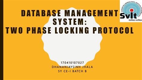 2 Phase Locking Protocol Dbms