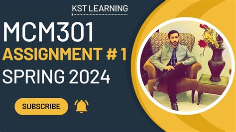 Mcm301 Assignment 1 Solution Spring 2024 Mcm301 Assignment No 1 Spring 2024 Kst Learning