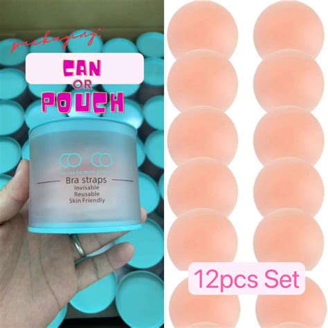 12pcs Nipple Tape With Box Reusable Adhesive Invisible Pasties Silicone