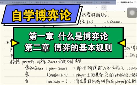 自学博弈论什么是博弈论和博弈的基本规则 哔哩哔哩 bilibili