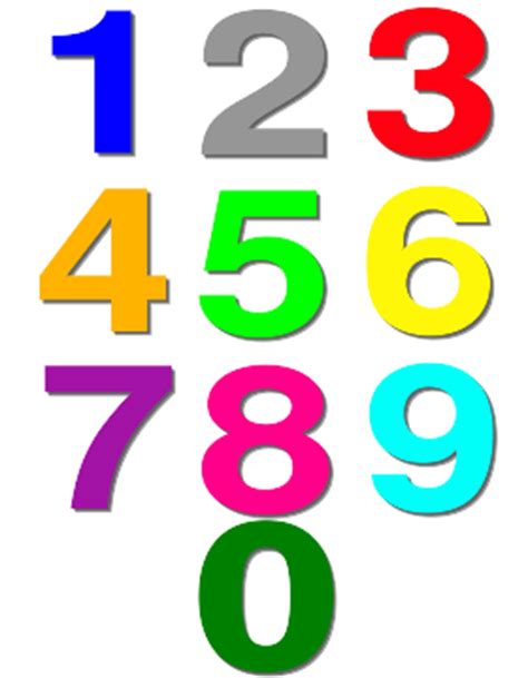Colorful Numbers Clip Art At Vector Clip Art Online