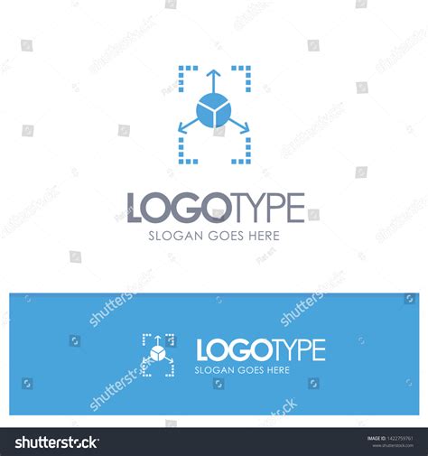 Prototype Grid Database Chart Blue Logo Stock Vector Royalty Free