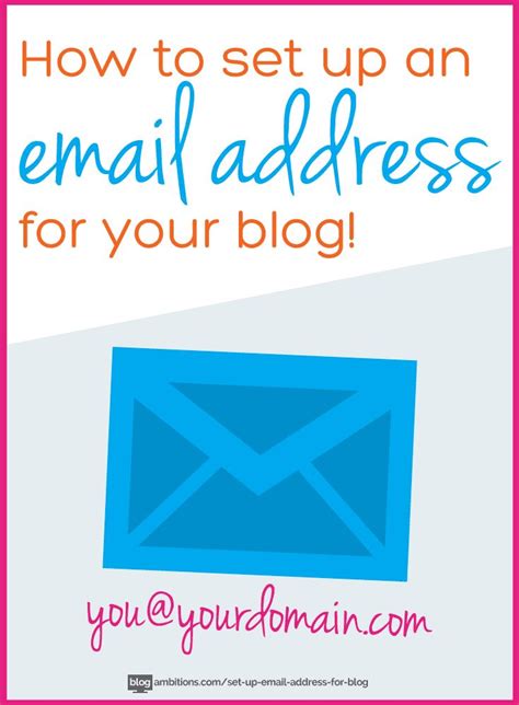 How To Set Up Email Address With Domain Name Set Up Email Blog Writing Business Blog