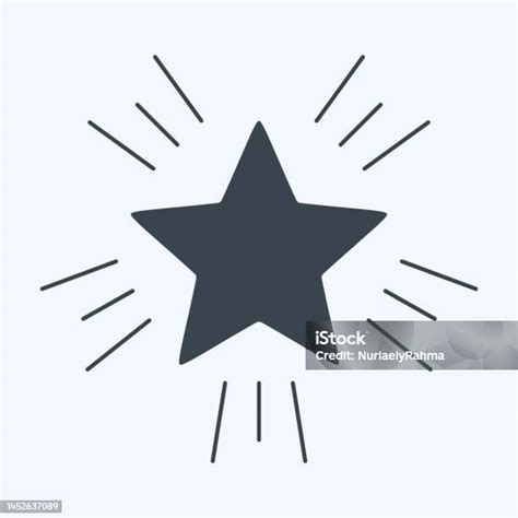 아이콘 크리스마스 별입니다 별 기호와 관련이 있습니다 글리프 스타일 심플한 디자인 편집 가능 간단한 그림입니다 간단한 벡터 아이콘 금 금속에 대한 스톡 벡터 아트 및 기타