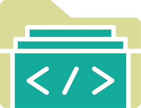 Coding Folder Vector Icon 37885707 Vector Art At Vecteezy