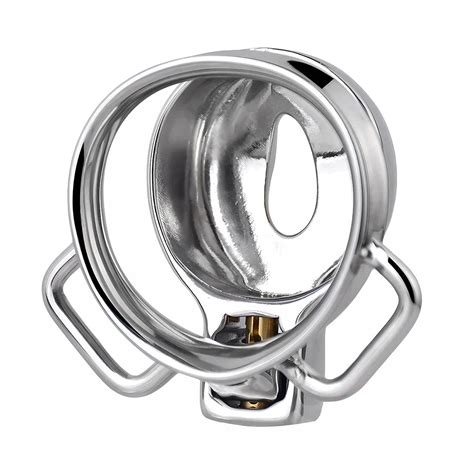 Metal Clit Chastity Cage With Strap Pussy Shape Chastity Belt For Men