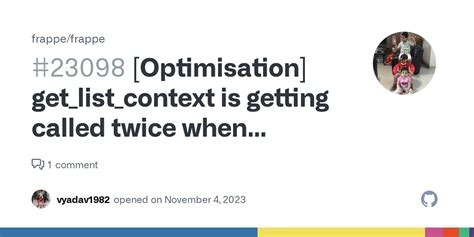 Optimisation Getlistcontext Is Getting Called Twice When Rendering List From Templates