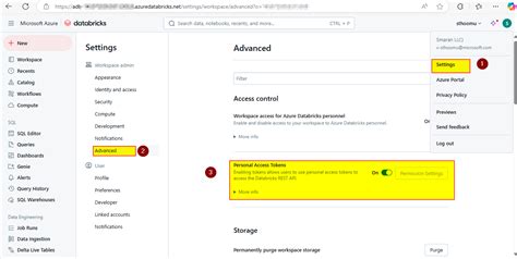 I Couldnt Create Access Tokens I Dont See The Option Of User Setting