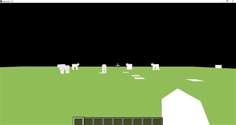 Optifine Grass Is A Weird Green Mobs Are White And Sky Is Black