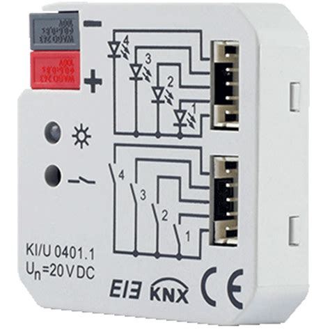Knx Binary Input 4 Inputs 4 Outputs Led Knx Supply