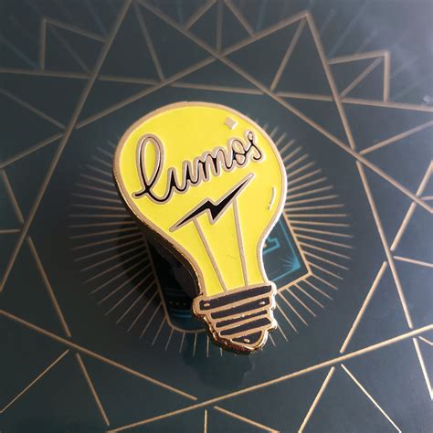 Lumos Harry Potter Glow In The Dark Enamel Pin Iceydesigns