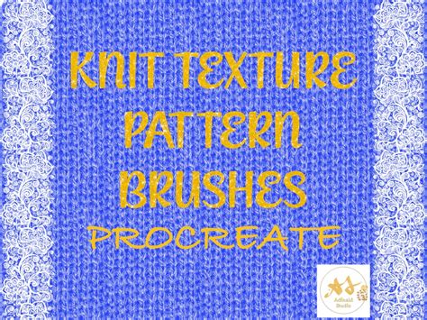 Knit Texture Pattern Brush Set For Procreate Brush Set For Ipad Brush Pack Procreate Brushes