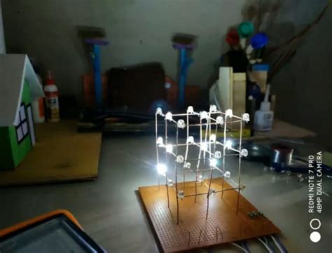 Arduino Led Cube 3x3x3 Circuit With Code Soldering Mind