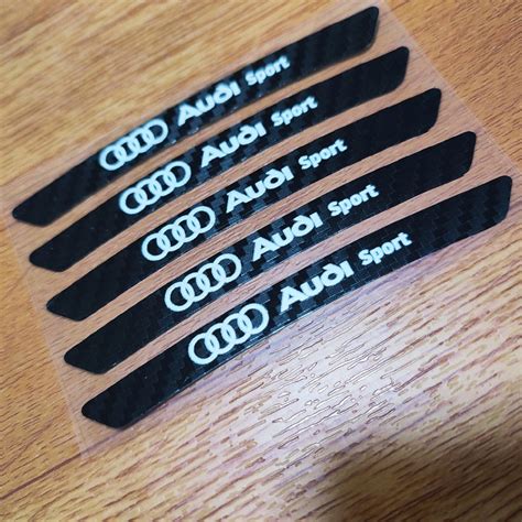 Yahoo オークション アウディ ホイール リム用 カーボン柄ステッカー