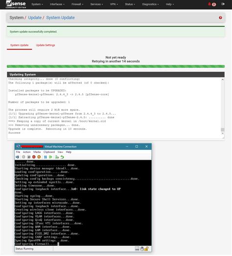 Upgrade To 245 On Hyper V Never Completes Netgate Forum