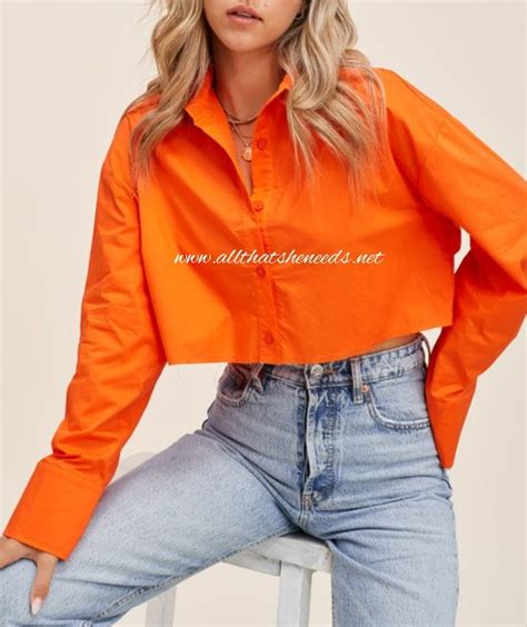 Chic Long Sleeve Crop Top L