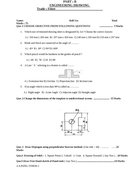 Engineering Drawing Docsity