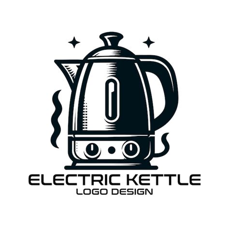 Premium Vector Electric Kettle Vector Logo Design