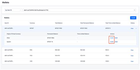 ウォレットを管理する Accelbyte Documentation