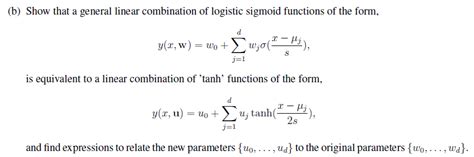 2 consider the logistic sigmoid function defined by