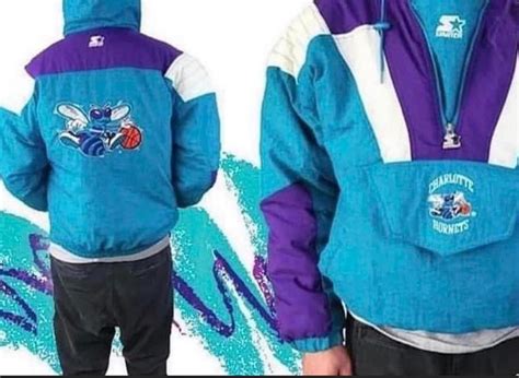 Sale 90s Hornets Starter Jacket Online Starter Blue Charlotte Hornets