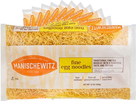 Manischewitz Fine Egg Noodles 12 Ounce Bags Pack Of 12