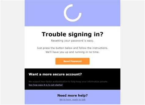 reset password email template