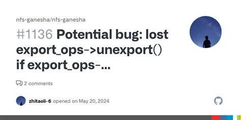 Potential Bug Lost Exportops Unexport If Exportops Lookuppath Fails · Issue 1136