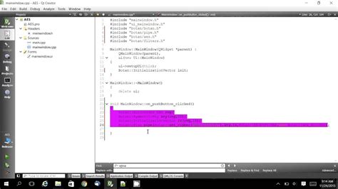 C Qt Aes 256 Youtube