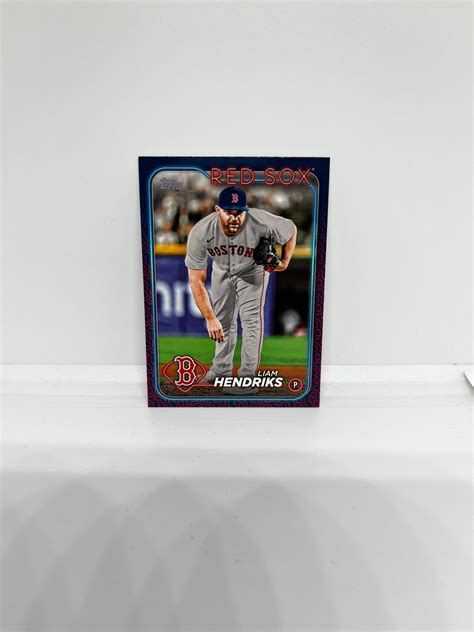Liam Hendriks 587 Boston Red Sox Team Logo Parallel Short Print Topps Baseball 2024 Etsy