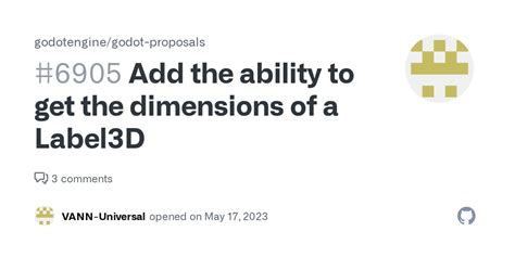 Add The Ability To Get The Dimensions Of A Label3d · Issue 6905
