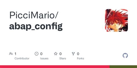 GitHub PicciMario Abap Config