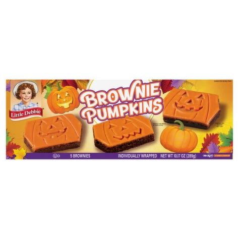 Mckee Little Debbie Brownie Pumpkins 5 Count 1017 Oz Shoprite