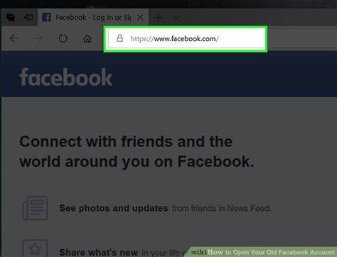 How To Open Your Old Facebook Account With Pictures Wikihow