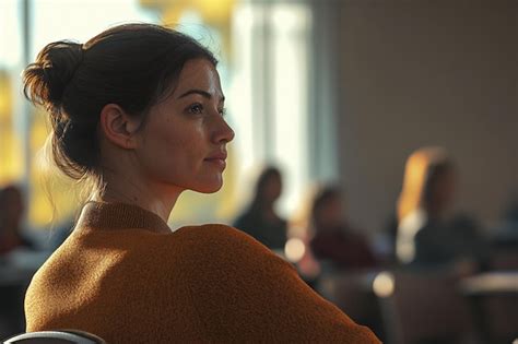 Teacher At A Professional Development Workshop Oct Premium Ai