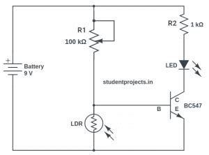 Automatic Night Light Using LDR Student Projects