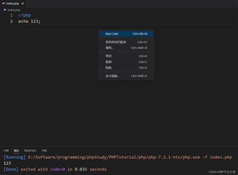 Vscode 使用插件 code runner 运行php 配置方法 vscode run CSDN博客