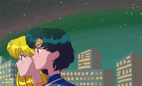 Mizuno Ami Aino Minako Sailor Mercury And Sailor Venus Bishoujo Senshi Sailor Moon Drawn By