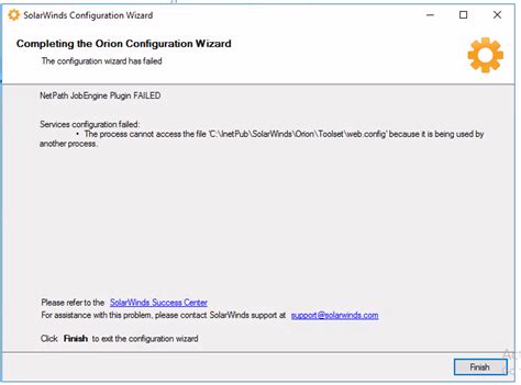 error during the configuration wizard after uninstalling a module the