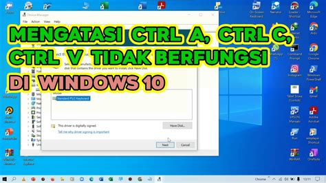 Mengatasi CTRL A CTRL V CTRL C Tidak Berfungsi Di Win 10 YouTube